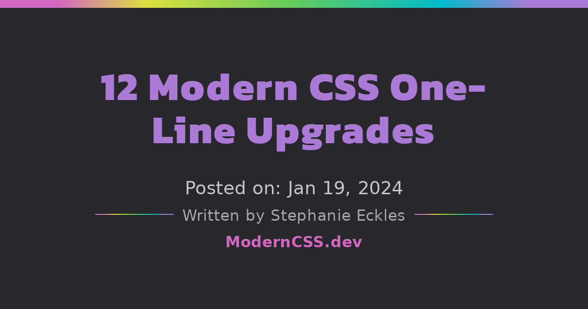 12 Modern Css One Line Upgrades Austin Coding Academy